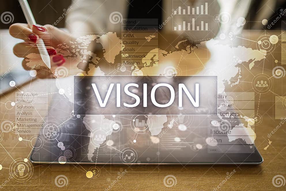 Vision Concept. Business, Internet and Technology Concept. Stock Image ...