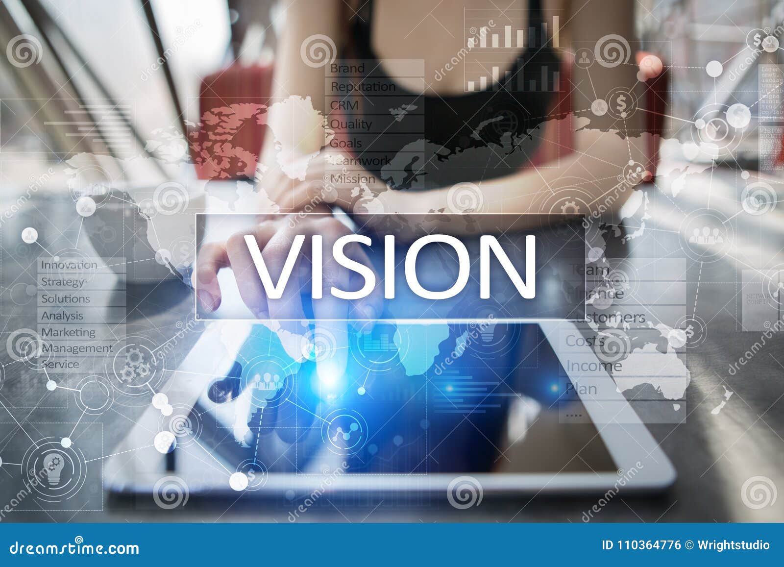 Vision Concept. Business, Internet and Technology Concept. Stock Photo ...