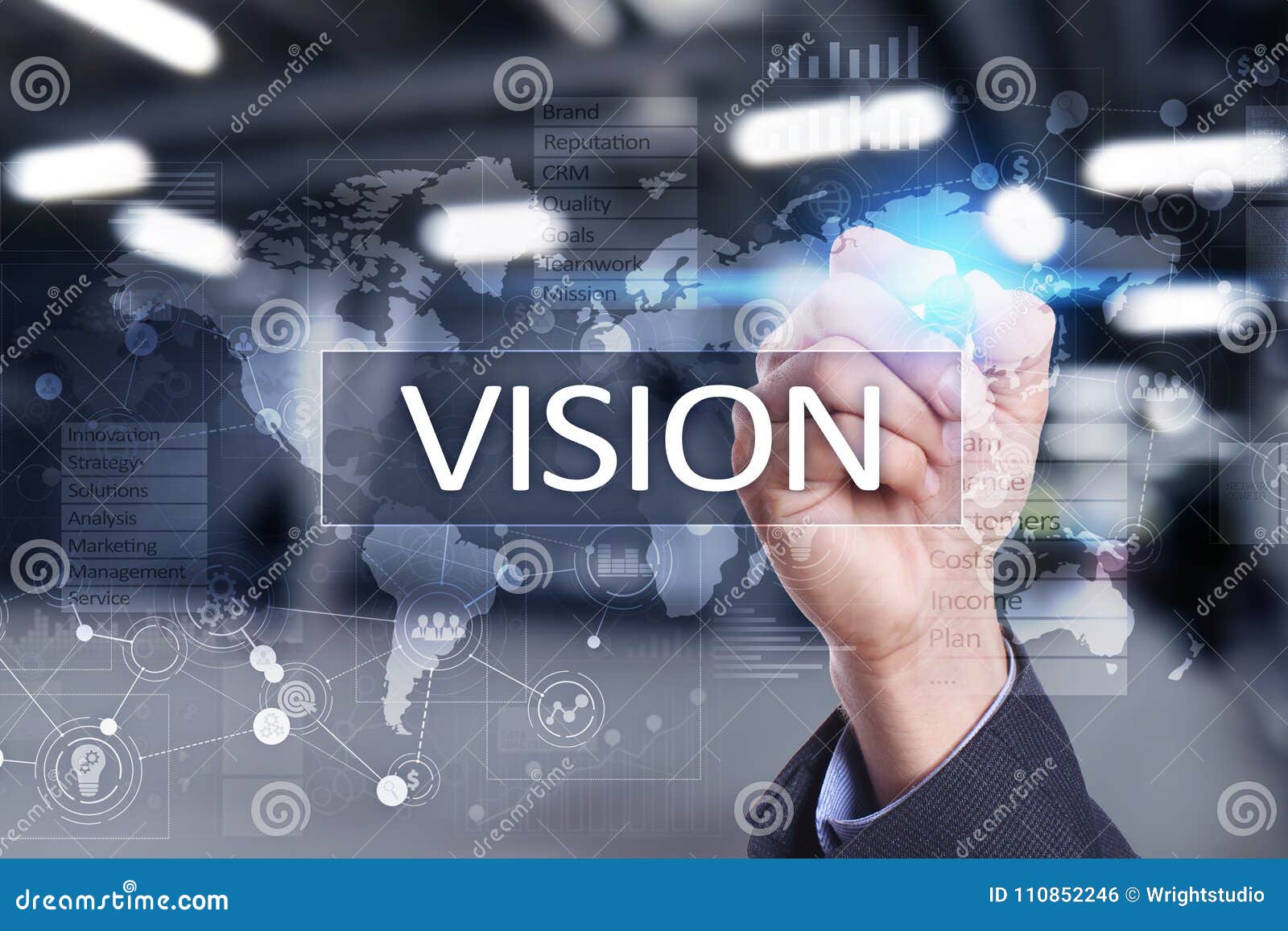 Vision Concept. Business, Internet and Technology Concept. Stock Photo ...