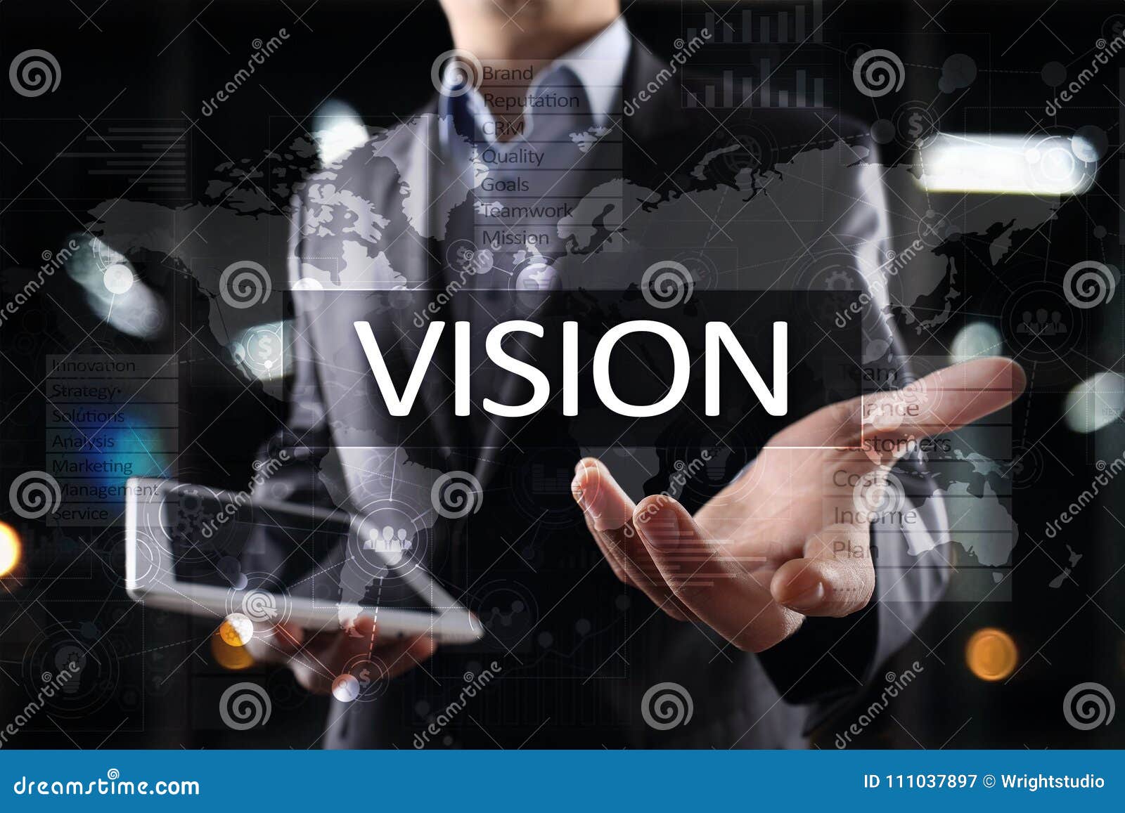 Vision Concept. Business, Internet and Technology Concept. Stock Image ...