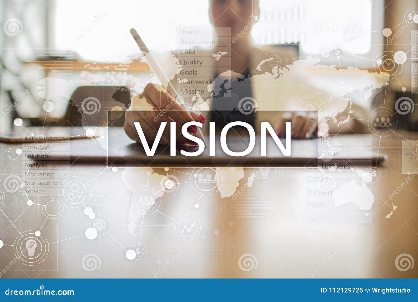 Vision Concept. Business, Internet and Technology Concept. Stock Image ...
