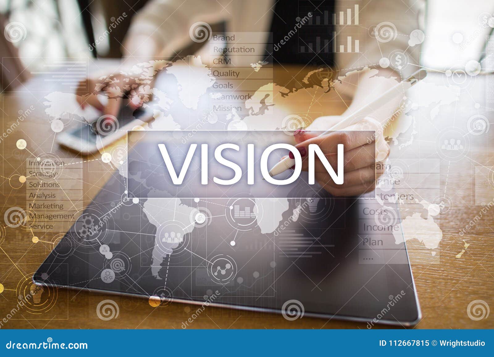 Vision Concept. Business, Internet and Technology Concept. Stock ...