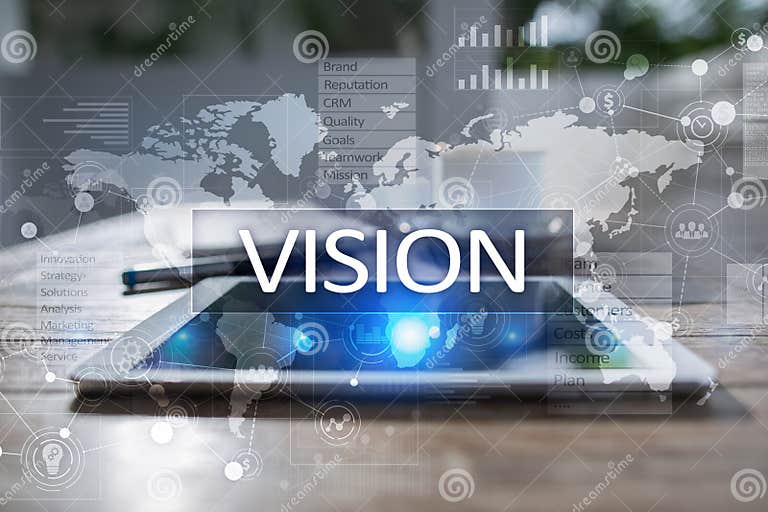 Vision Concept. Business, Internet and Technology Concept. Stock Image ...
