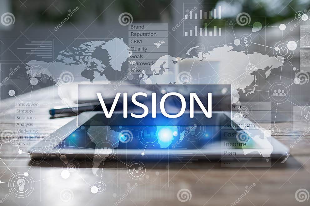 Vision Concept. Business, Internet and Technology Concept. Stock Image ...