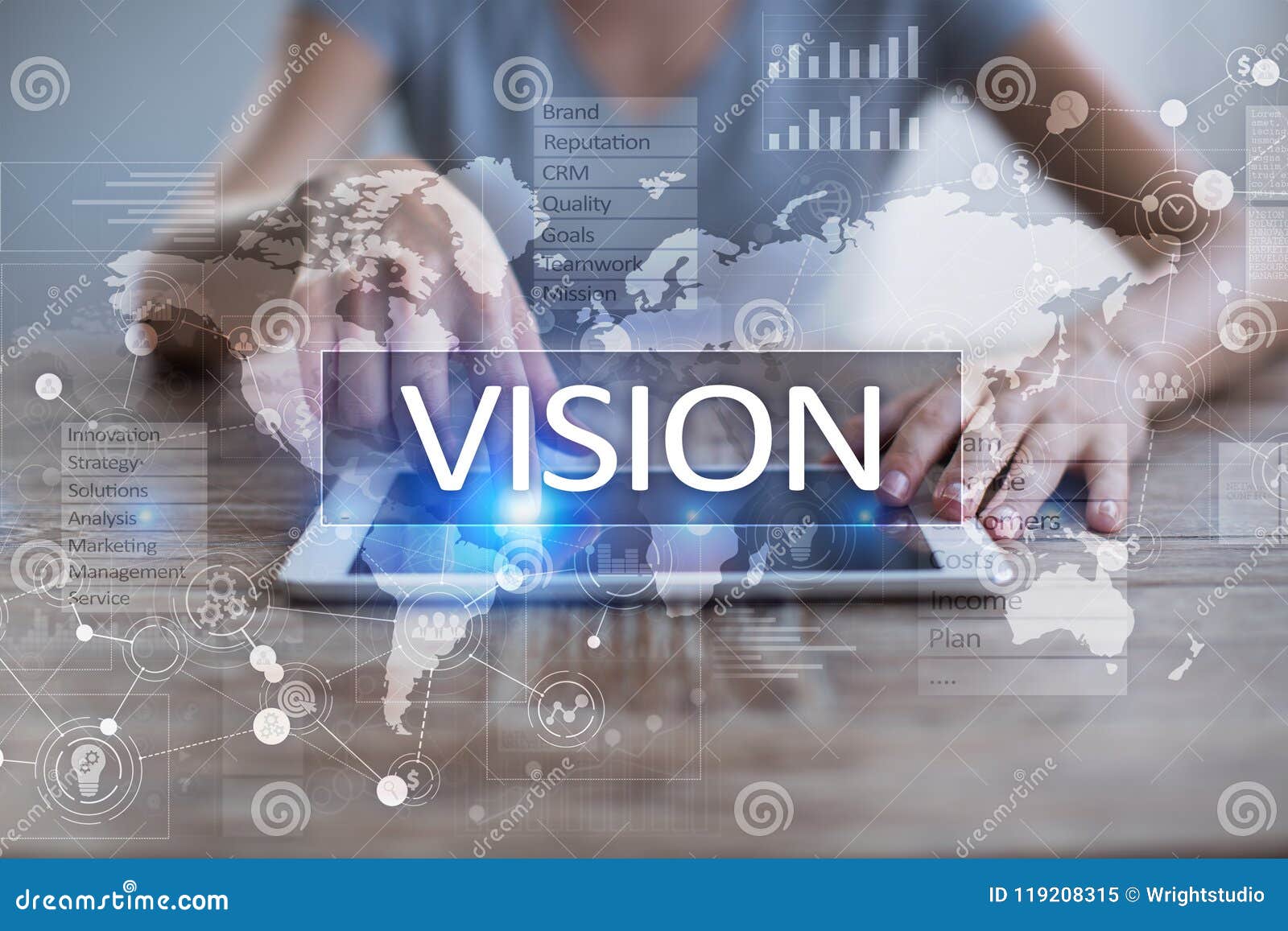 Vision Concept. Business, Internet and Technology Concept. Stock Image ...