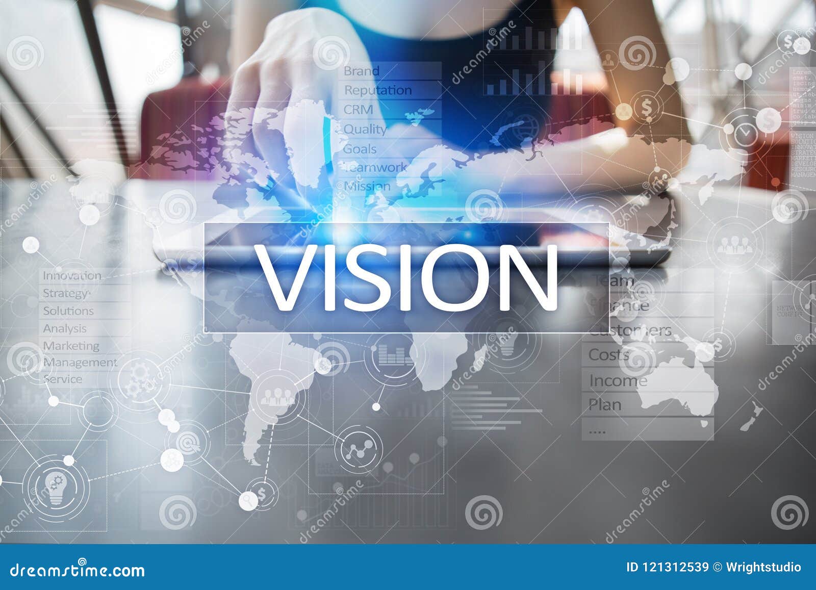 Vision Concept. Business, Internet and Technology Concept. Stock ...