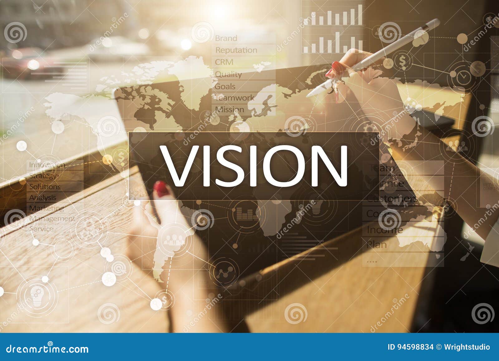 Vision Concept. Business, Internet and Technology Concept. Stock ...