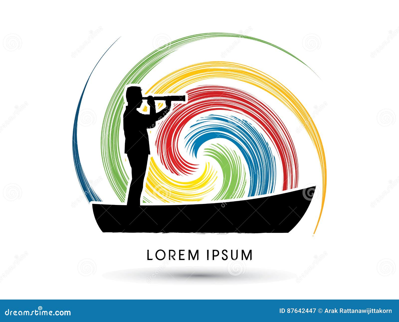 Vision concept graphic stock vector. Illustration of achievement - 87642447