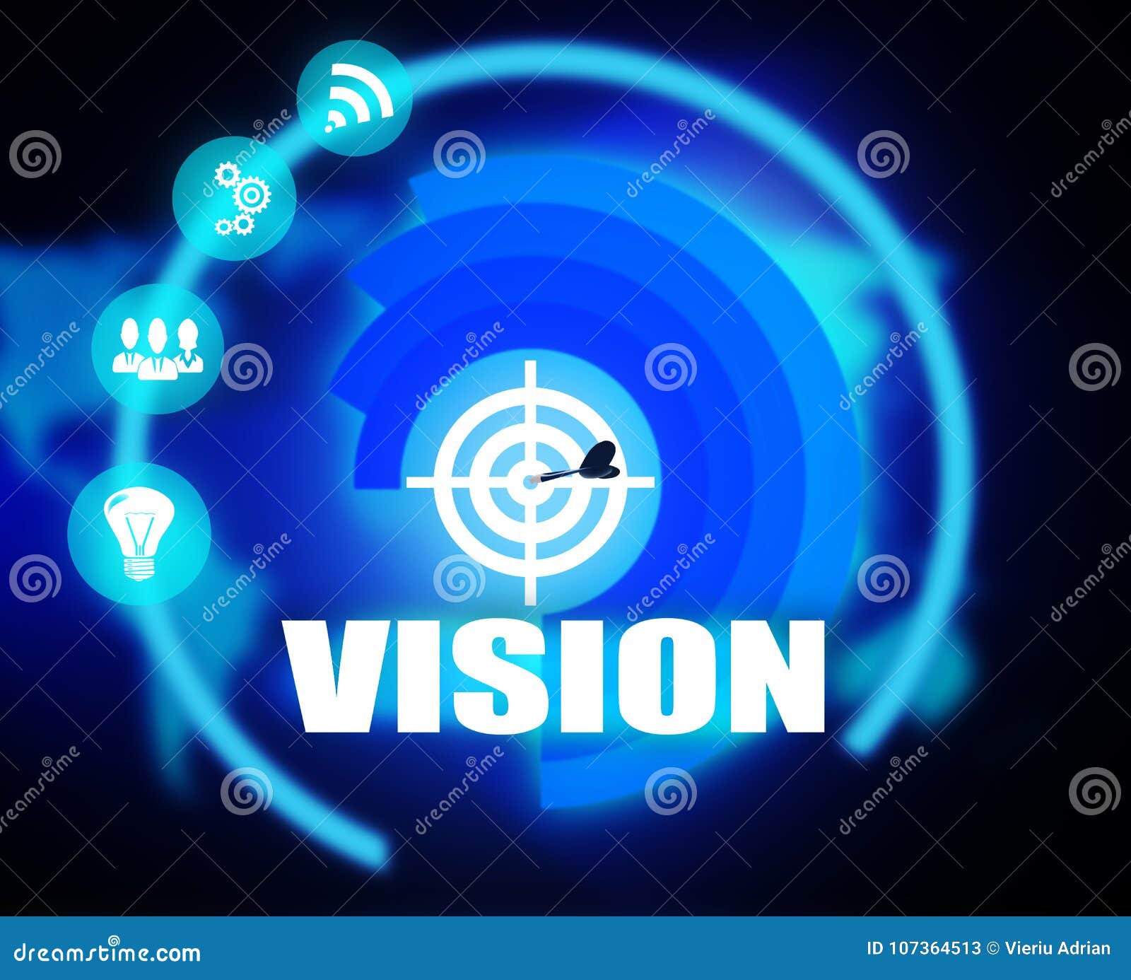 Vision Concept Plan Graphic Stock Illustration - Illustration of icon ...