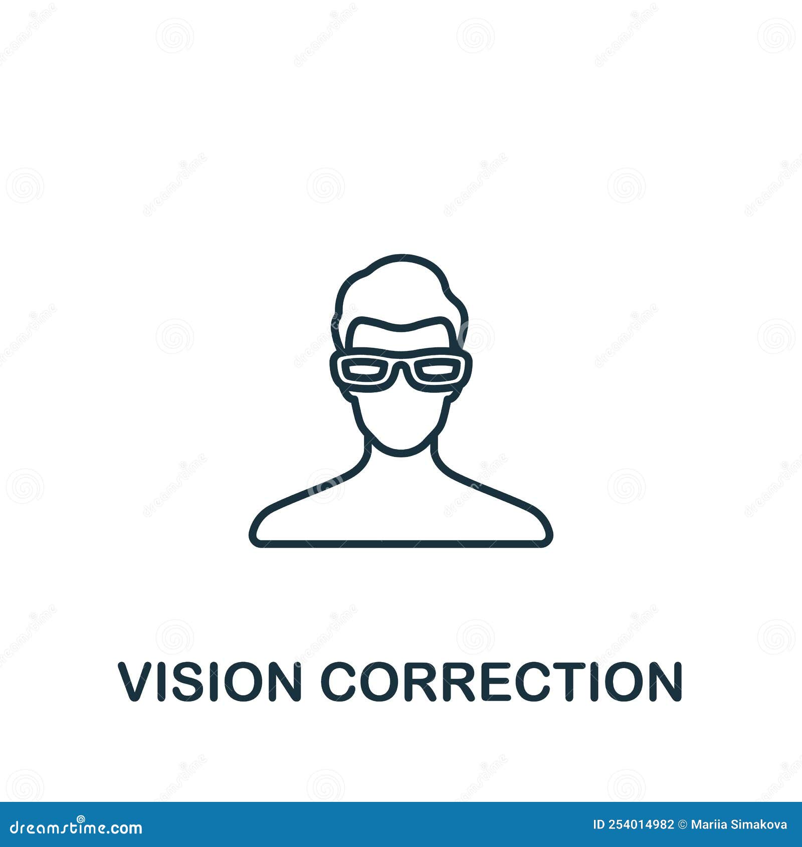 Vision Correction Icon. Line Simple Icon for Templates, Web Design and ...