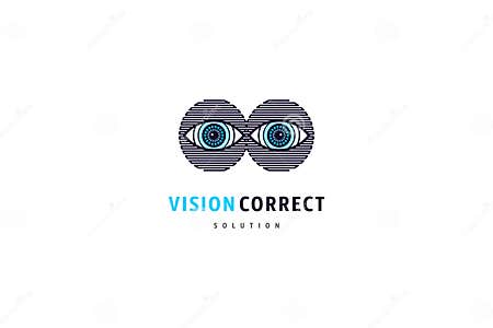 Vision correction logo stock vector. Illustration of mark - 350591692