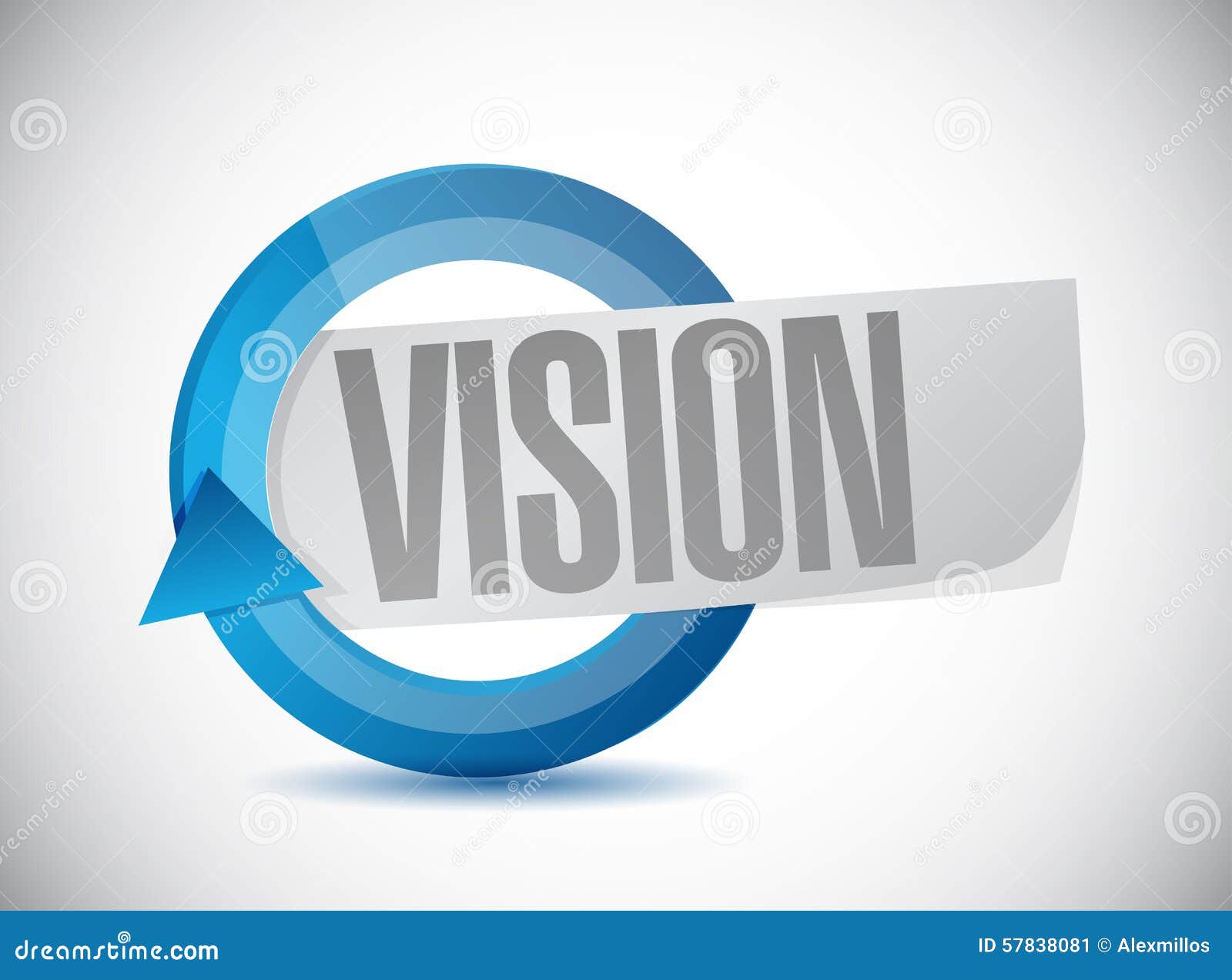 Vision Cycle Sign Concept Illustration Design Stock Illustration ...