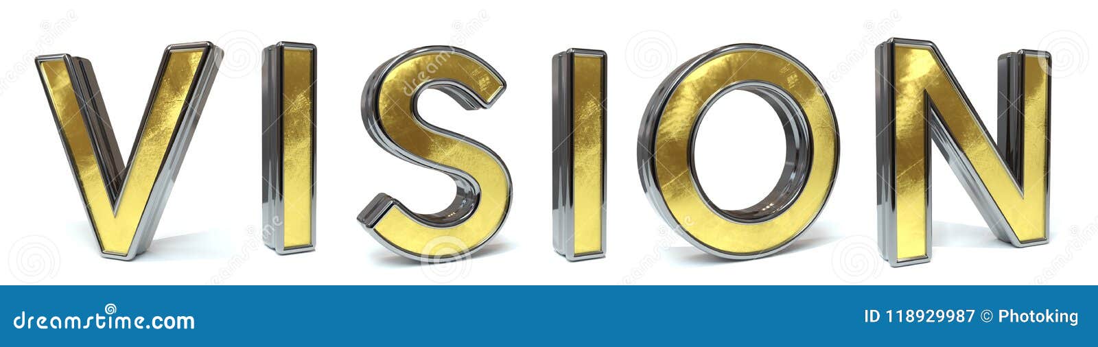 Vision golden text stock illustration. Illustration of invite - 118929987