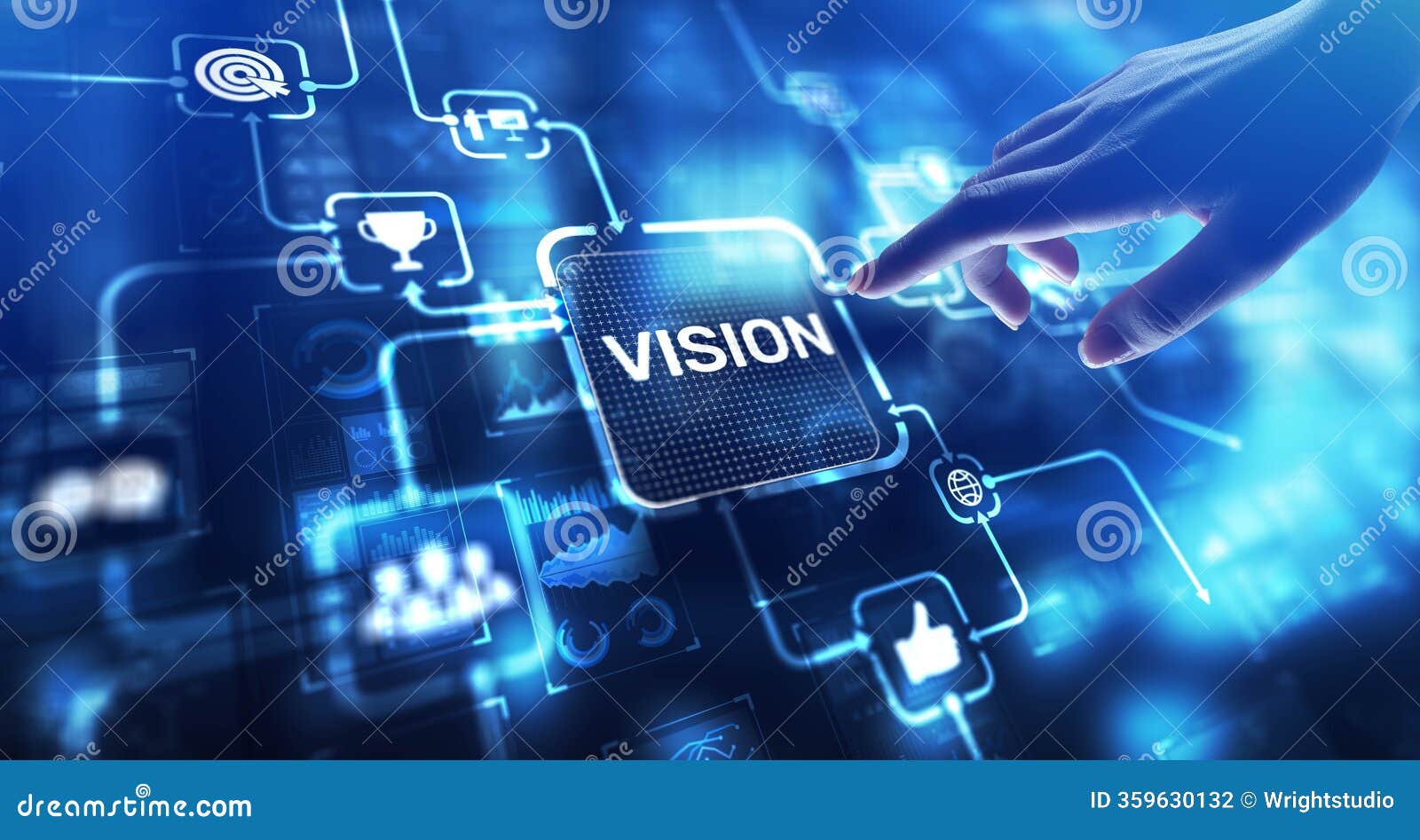 Vision Defining Future Goals and Strategic Direction, Projection on a ...