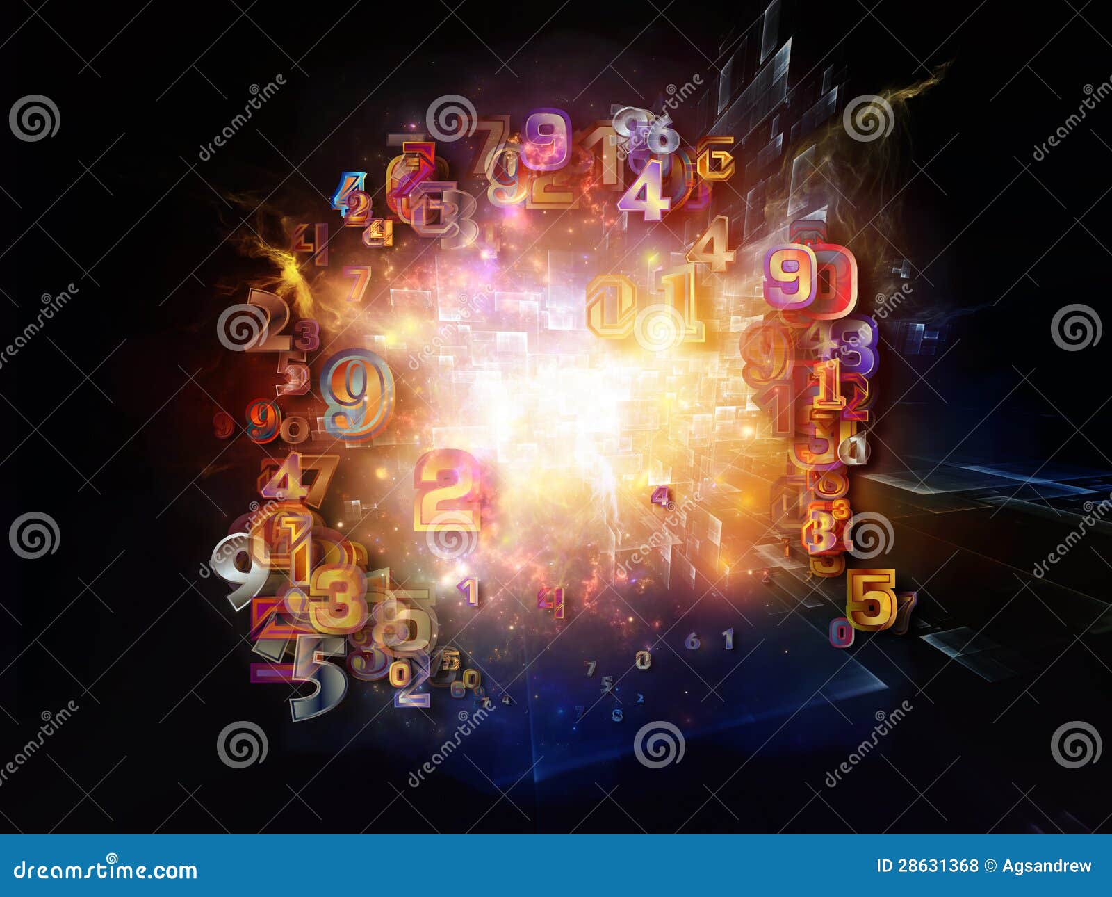 Vision of Digital Technology Stock Illustration - Illustration of ...