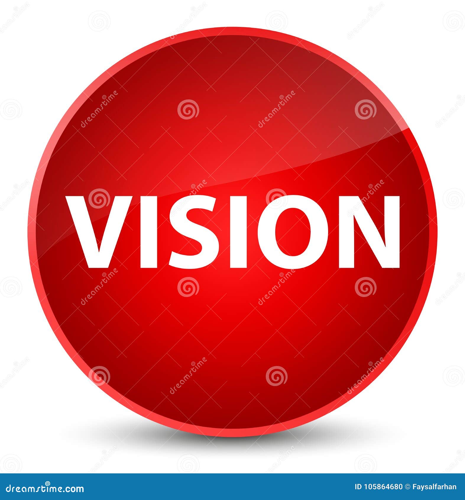 Vision Elegant Red Round Button Stock Illustration - Illustration of ...