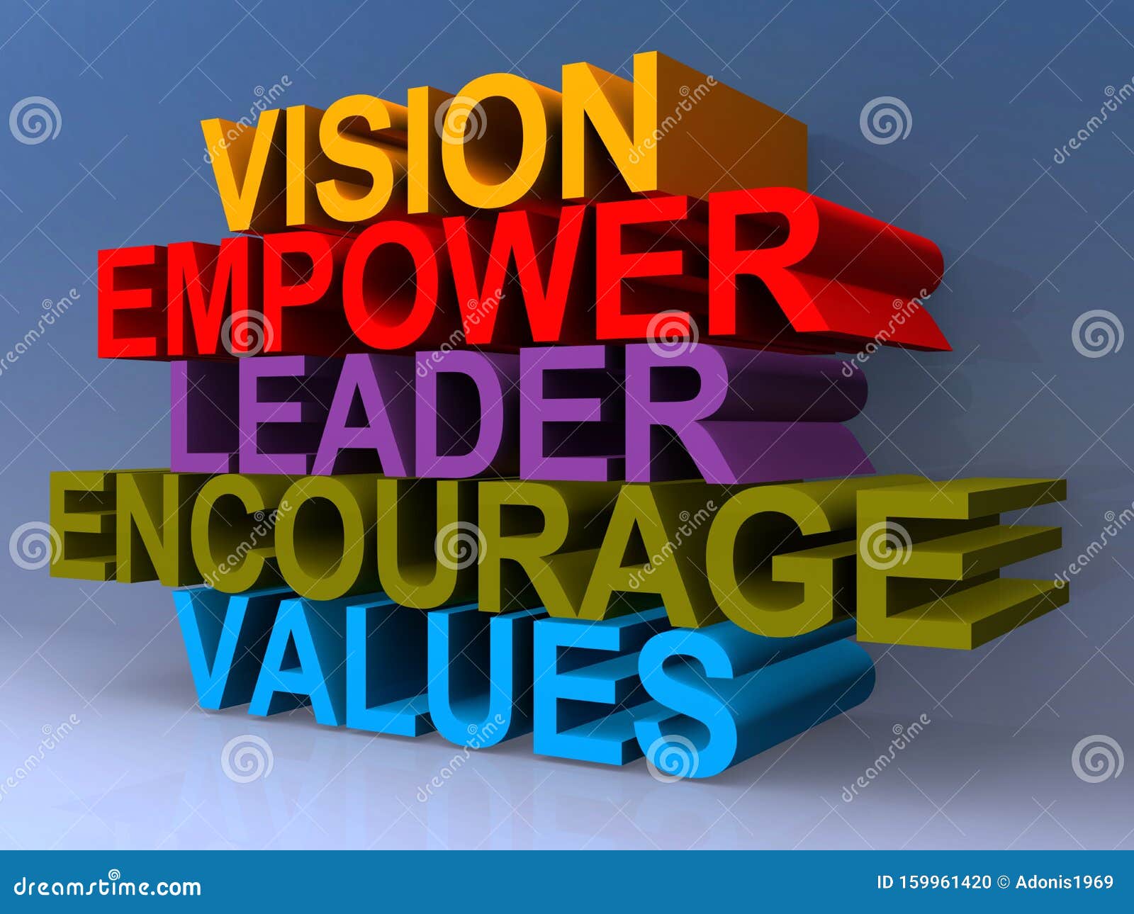 Vision Empower Leader Encourage Values Stock Illustrations – 10 Vision ...