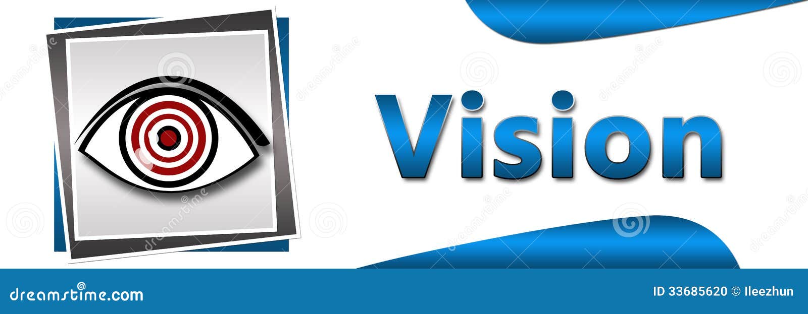 Vision Eye Banner stock illustration. Illustration of concept - 33685620