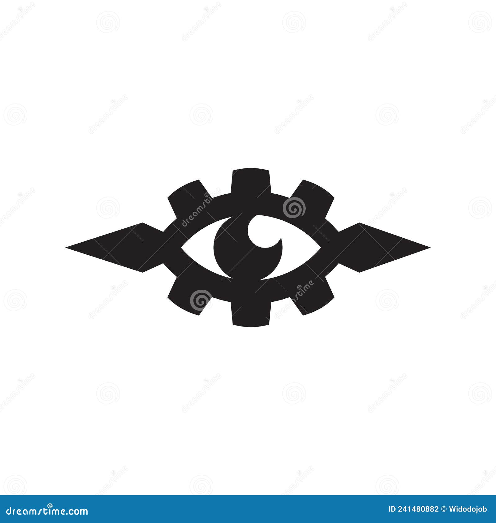 Vision eye gear logo stock vector. Illustration of digital - 241480882