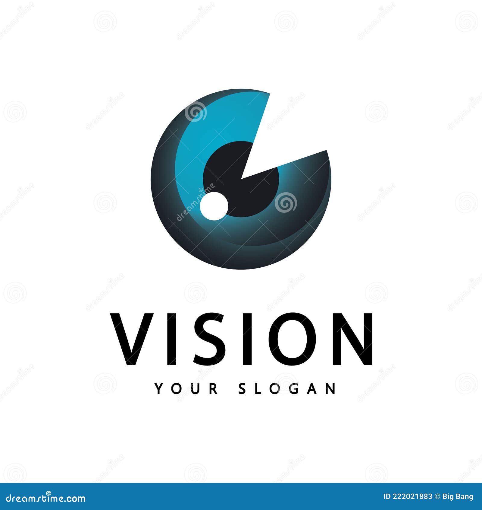 Vision Eye Vector Logo Vector Design Stock Illustration - Illustration ...
