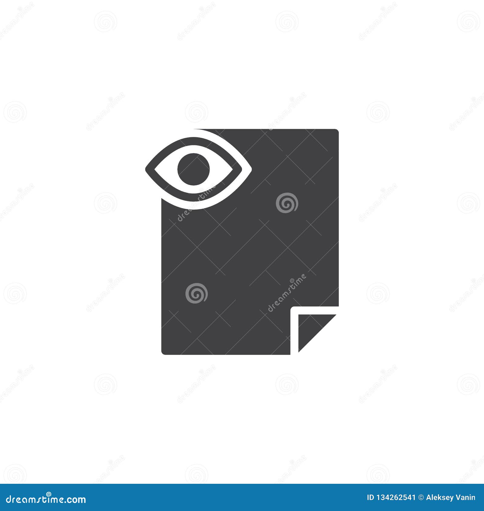 Vision File Document Vector Icon Stock Vector - Illustration of ...