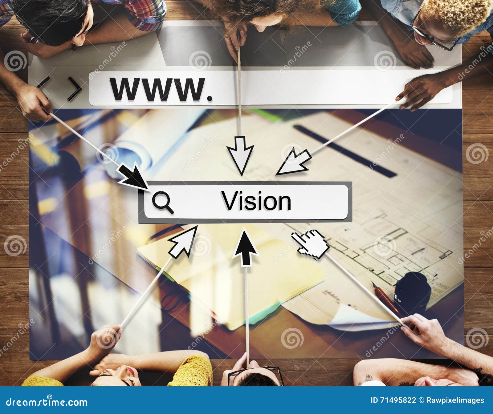 Vision Goals Inspiration Mission Motivation Ideas Concept Stock Photo ...