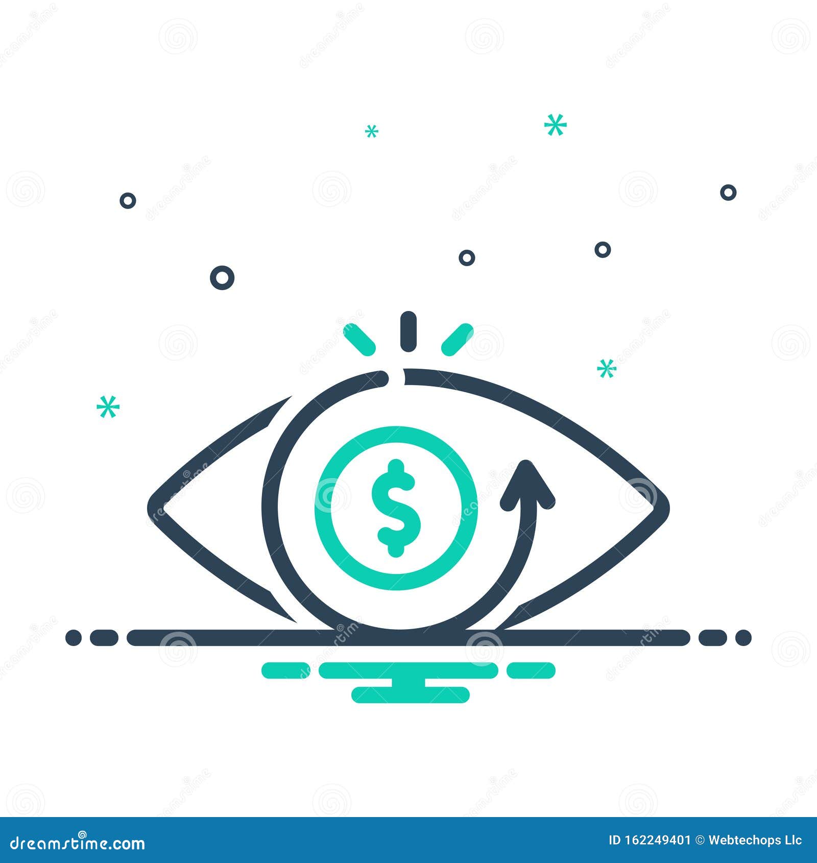 Mix Icon for Vision, Eyesight and Perception Stock Illustration ...