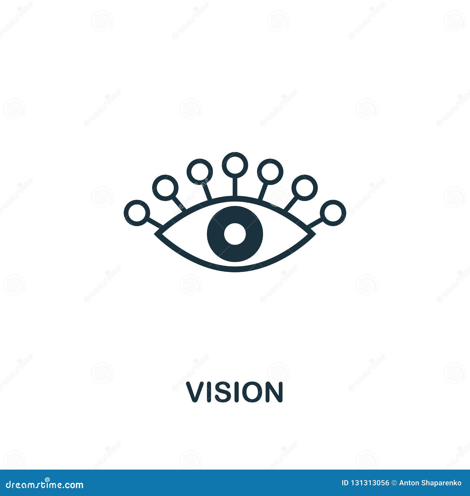 Vision Icon. Premium Style Design from Startup Icon Collection. UI and ...