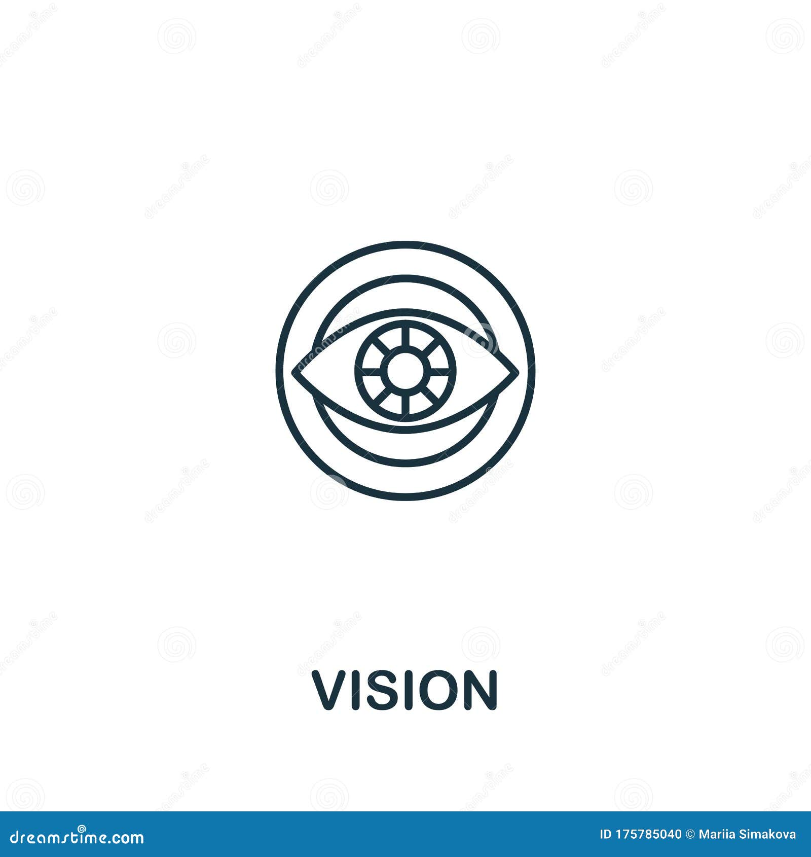 Vision Icon from Teamwork Collection. Simple Line Element Vision Symbol ...