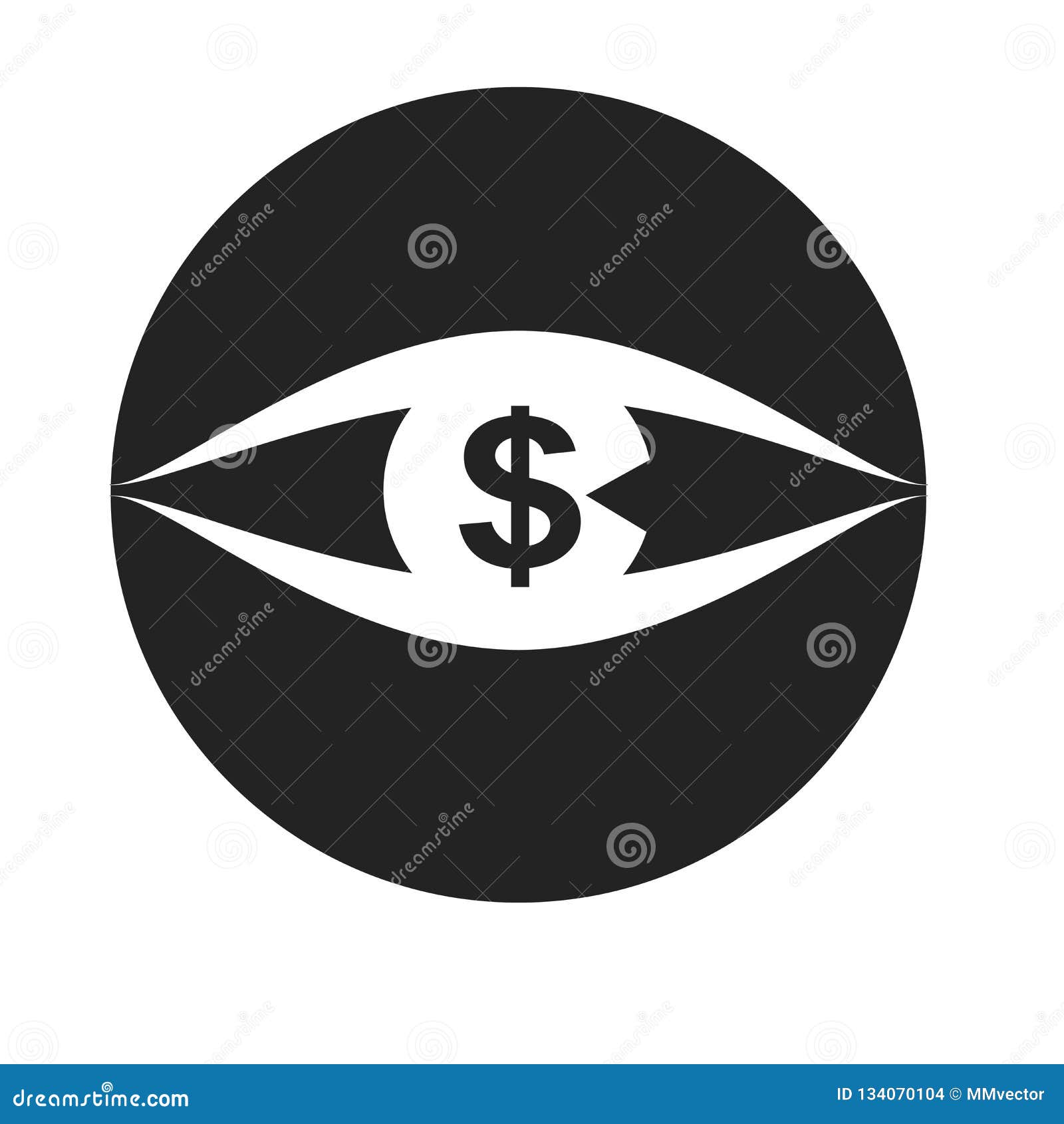 Vision Icon Vector Sign and Symbol Isolated on White Background, Vision ...
