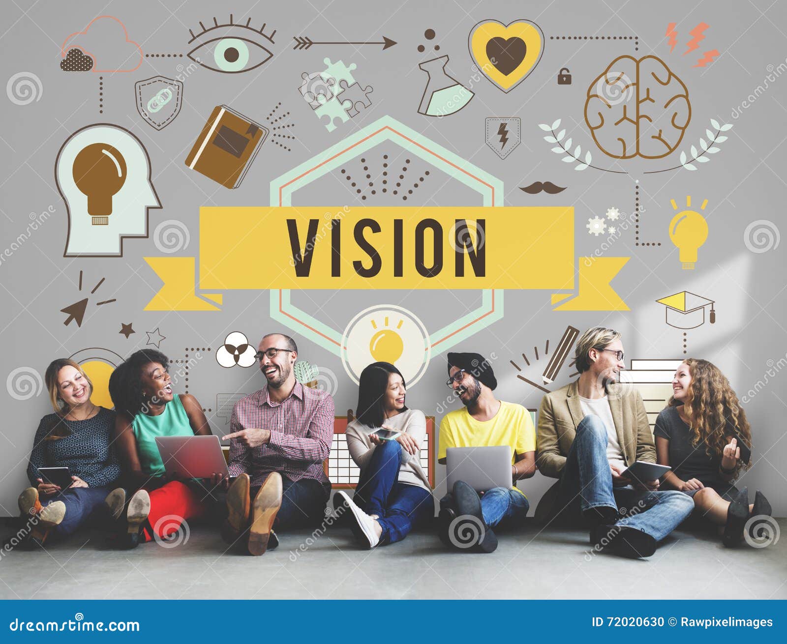 Vision Inspiration Motivation Thinking Think Concept Stock Photo ...