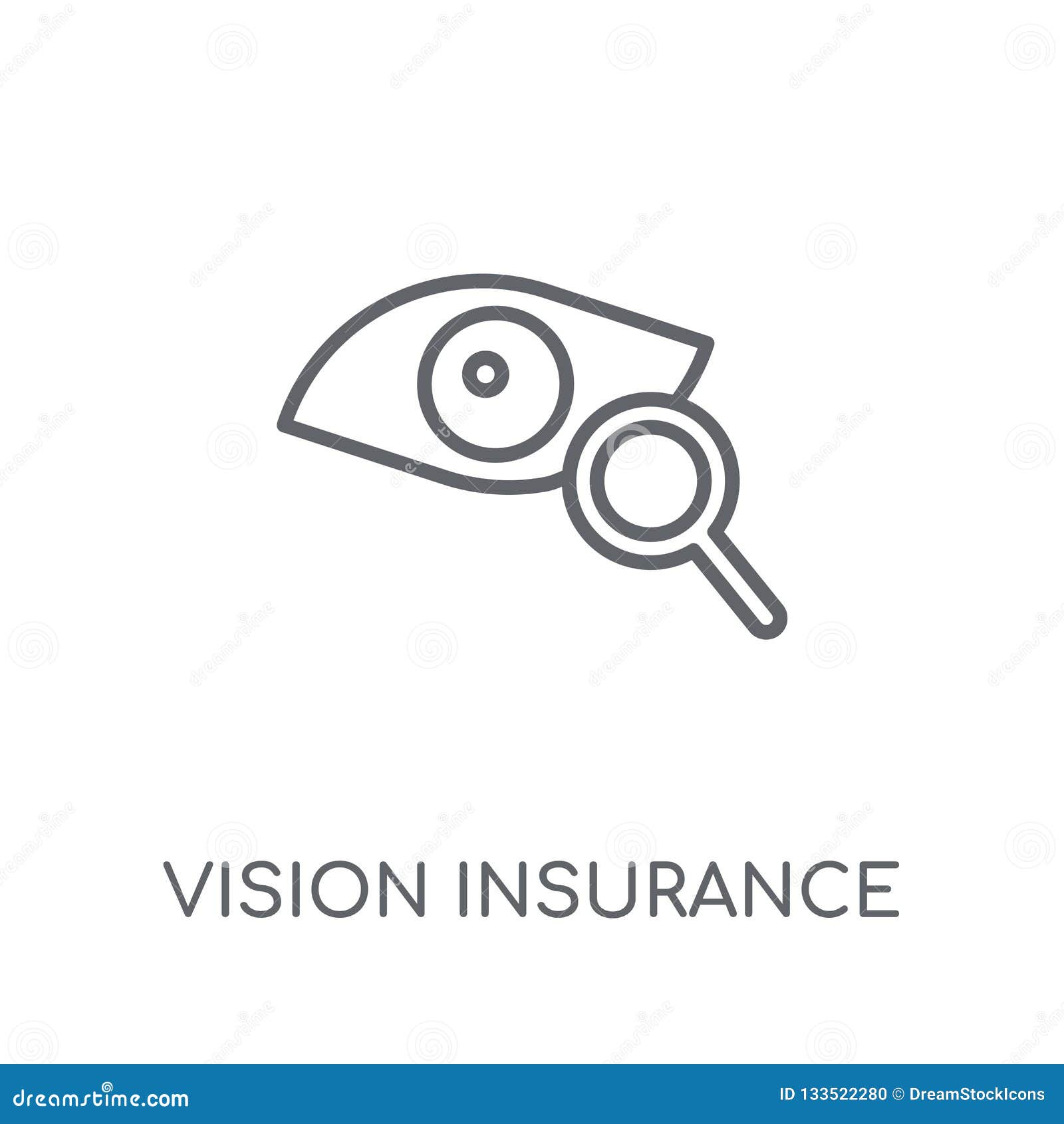 Vision Insurance Linear Icon. Modern Outline Vision Insurance Lo Stock ...