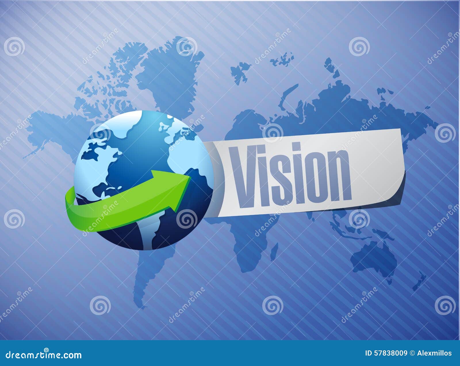 Vision International Sign Concept Stock Illustration - Illustration of ...