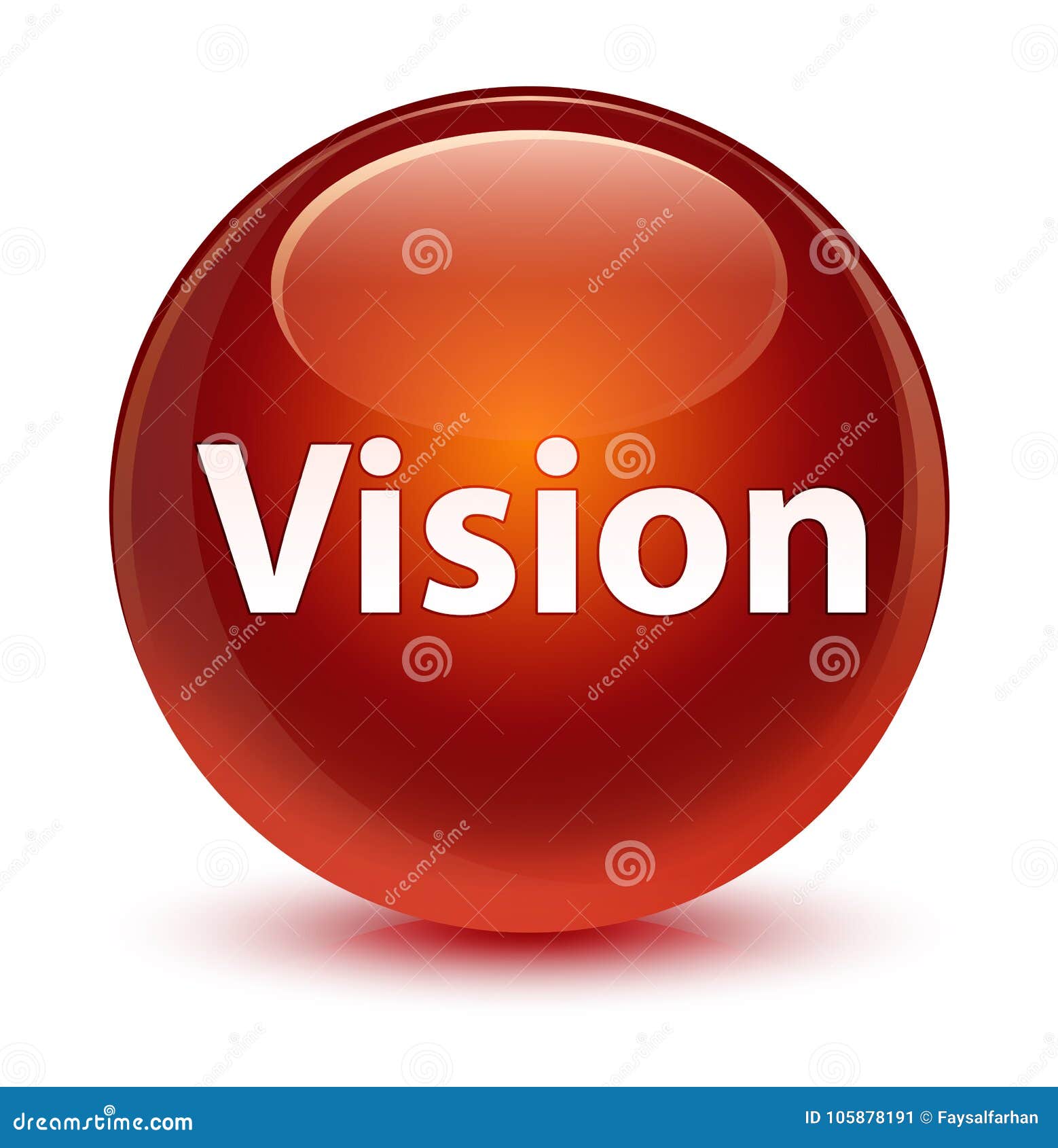 Vision Glassy Brown Round Button Stock Illustration - Illustration of ...