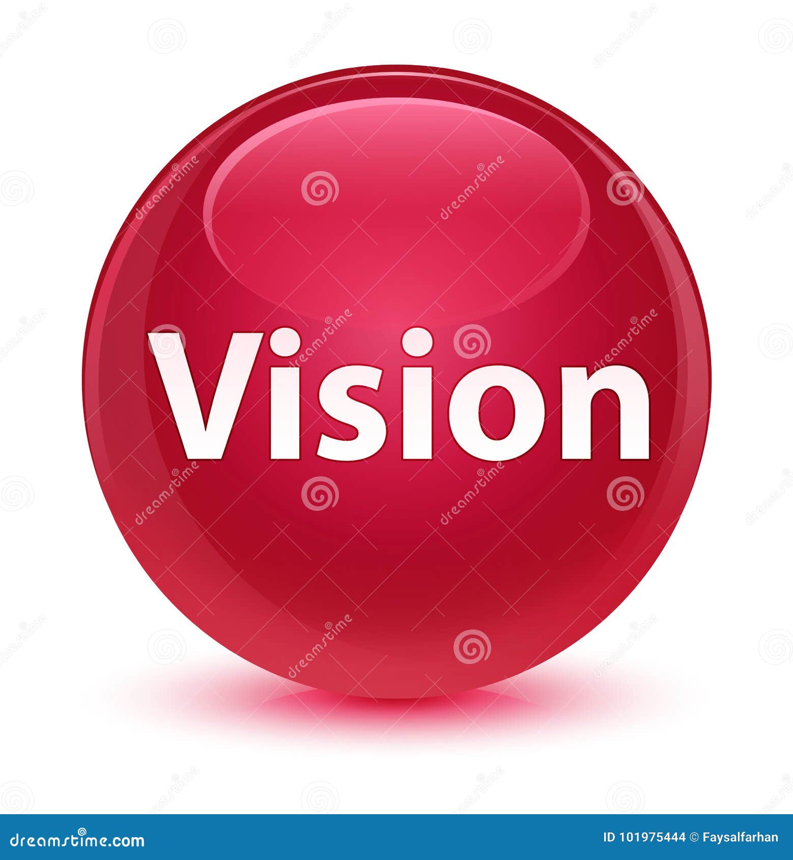Vision Glassy Pink Round Button Stock Illustration - Illustration of ...