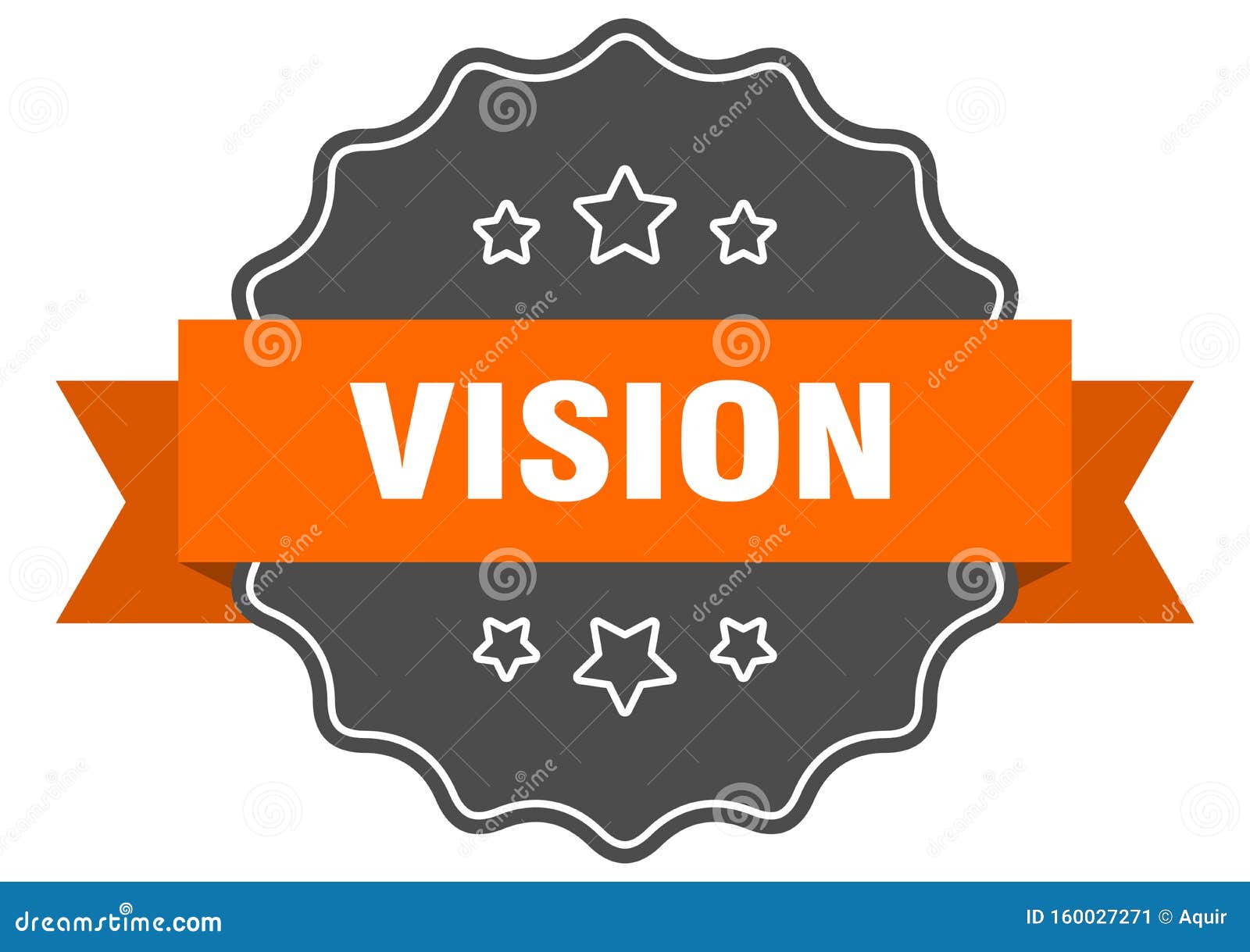 Vision label stock vector. Illustration of label, vignette - 160027271