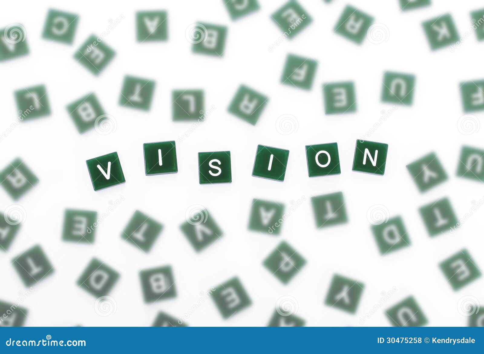 Vision - Letras Claras Contra Empañado Foto de archivo - Imagen de ...