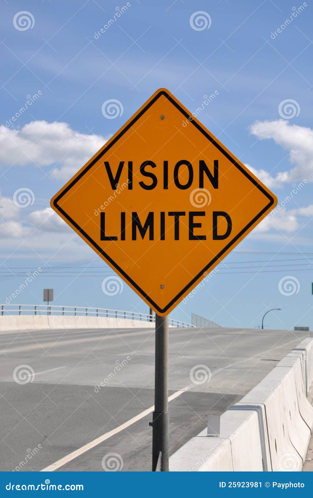 Vision Limited road sign stock image. Image of transportation - 25923981