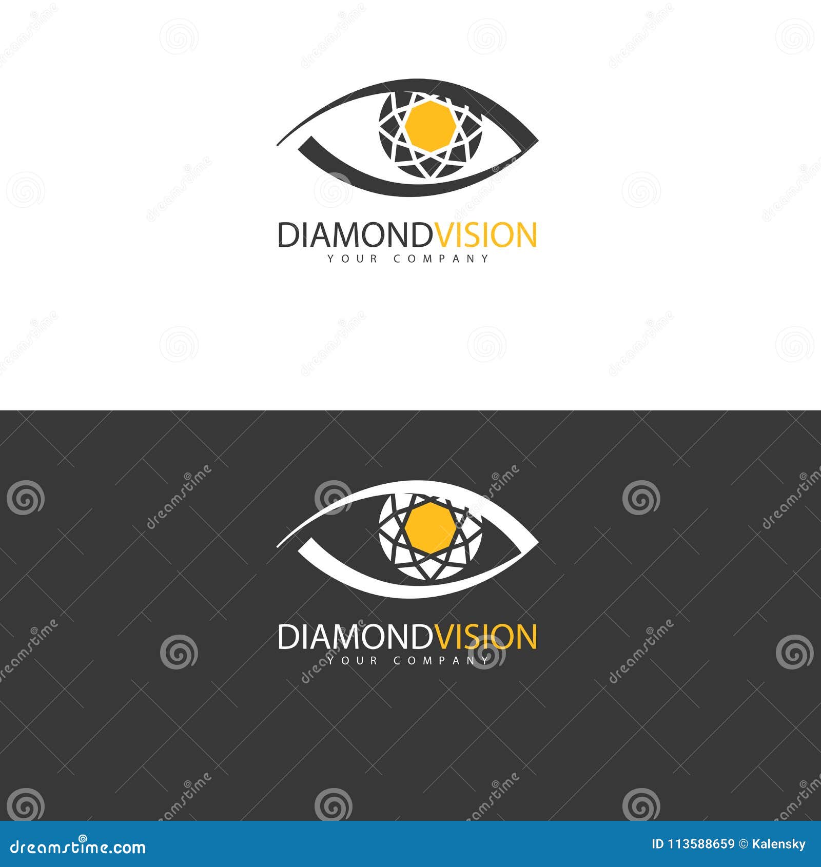 Vision Logo design stock vector. Illustration of creative - 113588659