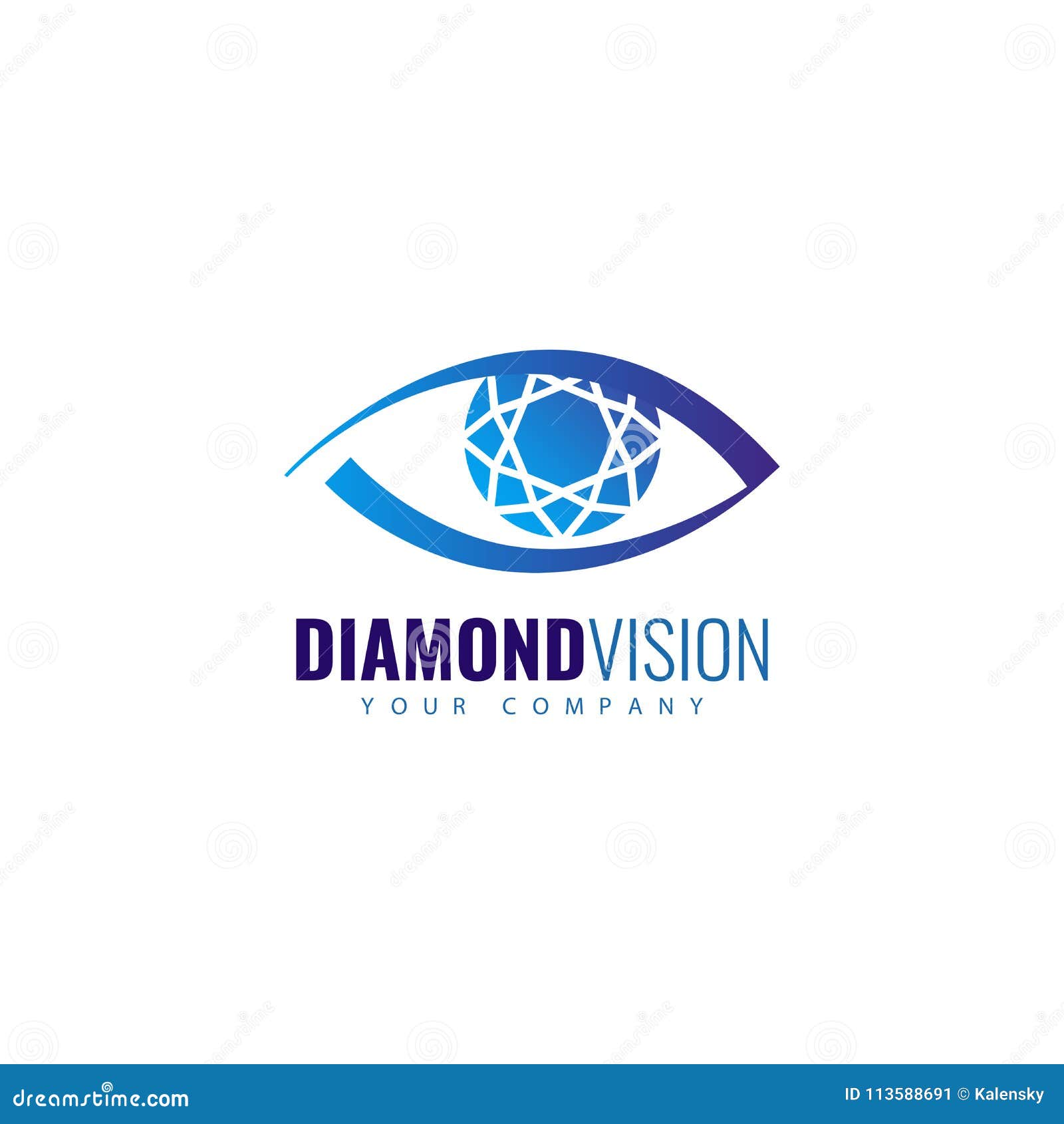 Vision Logo design stock vector. Illustration of development - 113588691