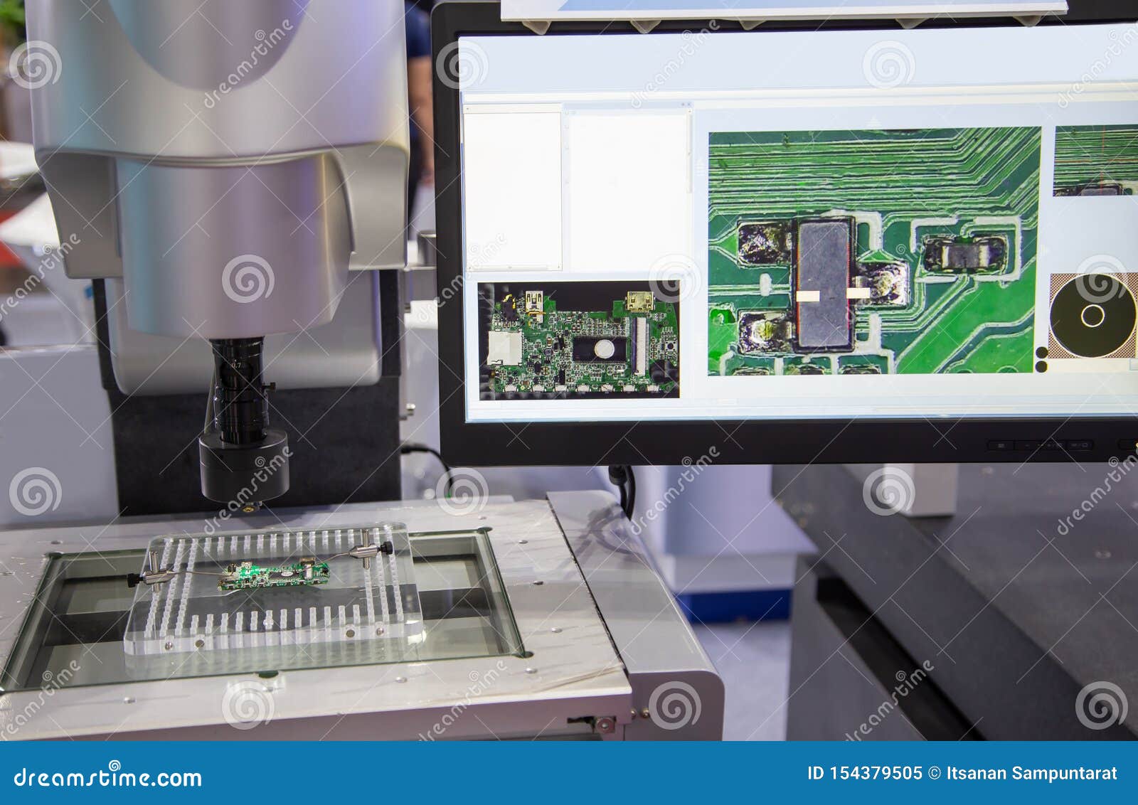 Vision Measuring System stock image. Image of manufacturing - 154379505