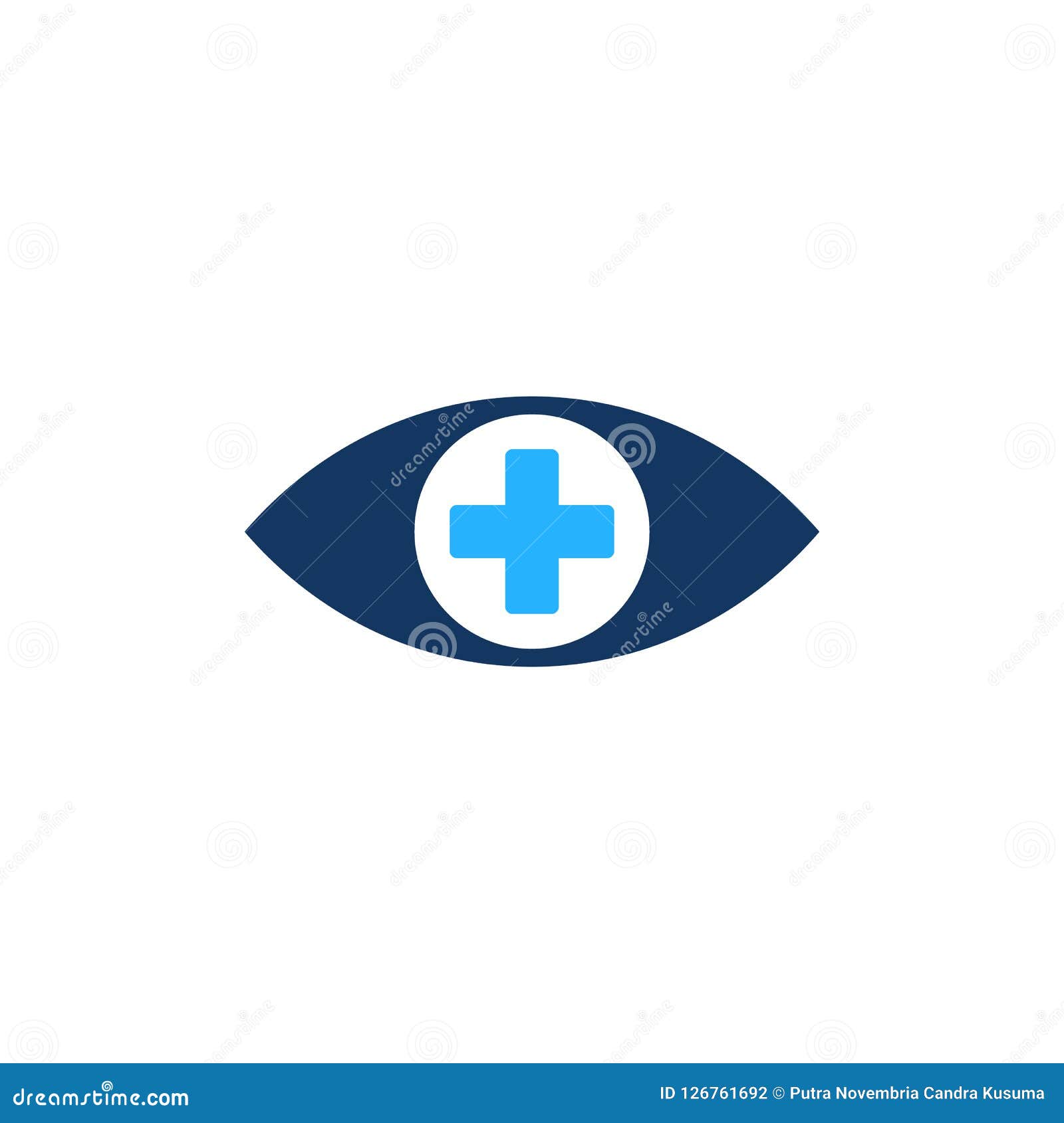 Vision Medical Logo Icon Design Stock Illustration - Illustration of ...