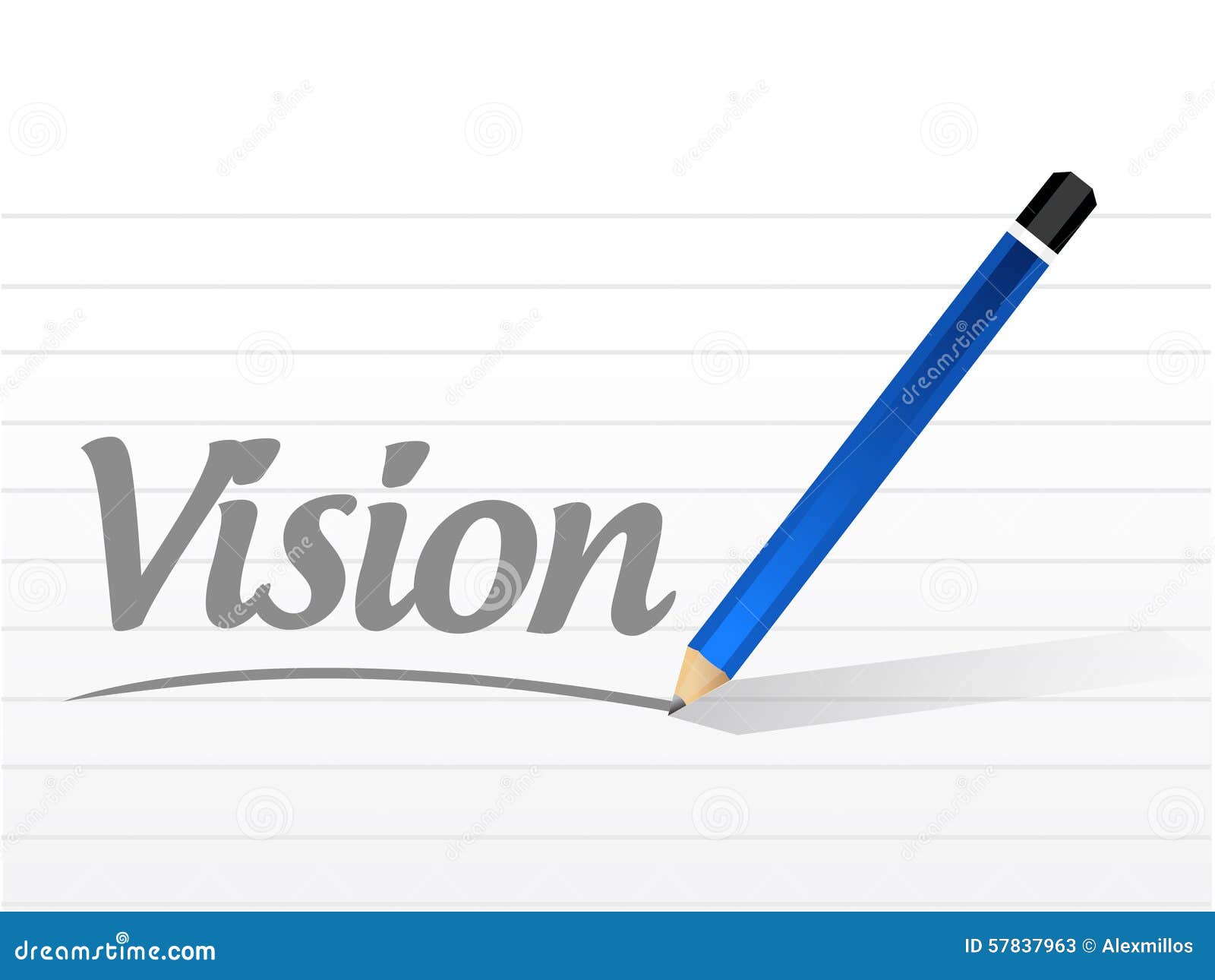 Vision Message Sign Concept Illustration Stock Illustration ...