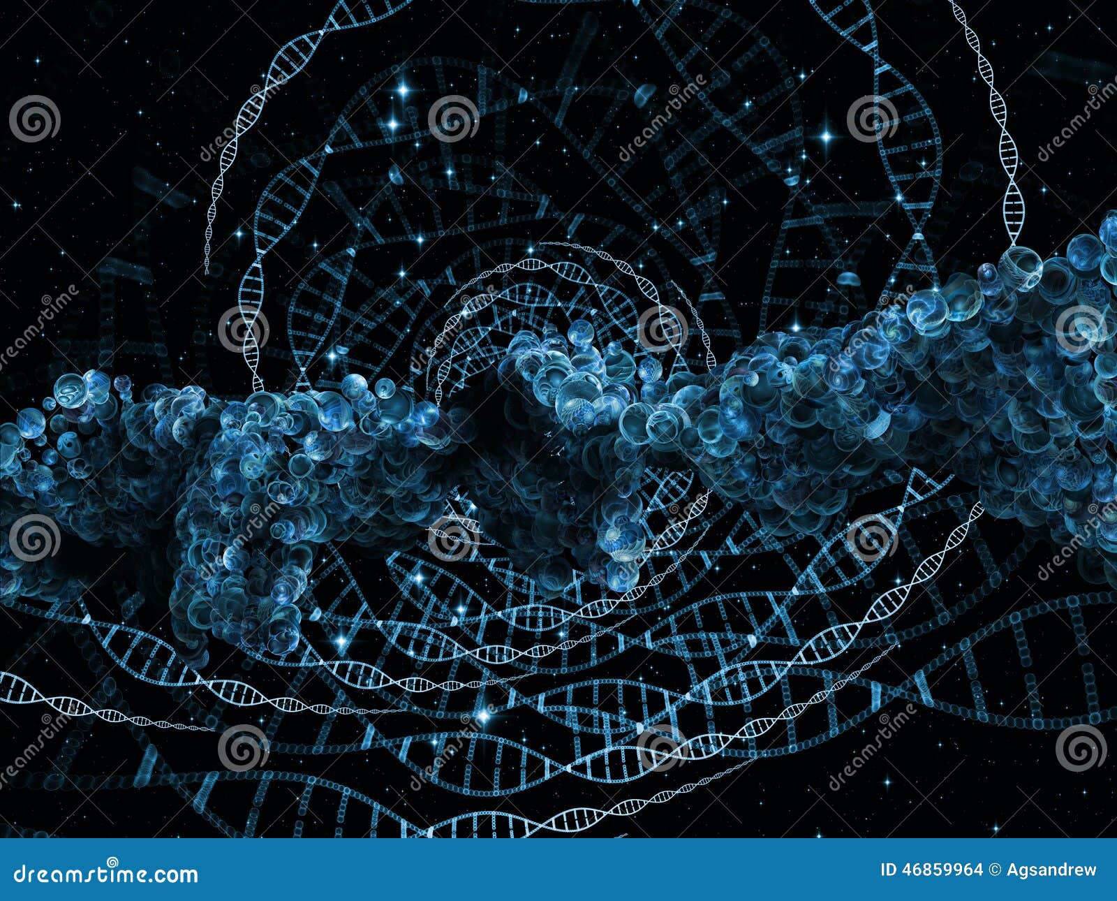 Vision of Microcosm stock illustration. Illustration of background ...