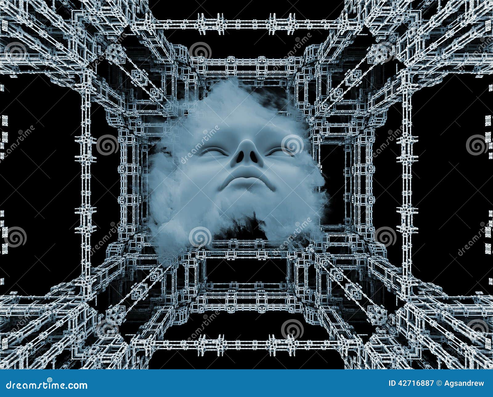 Vision of the Mind stock illustration. Illustration of consciousness ...