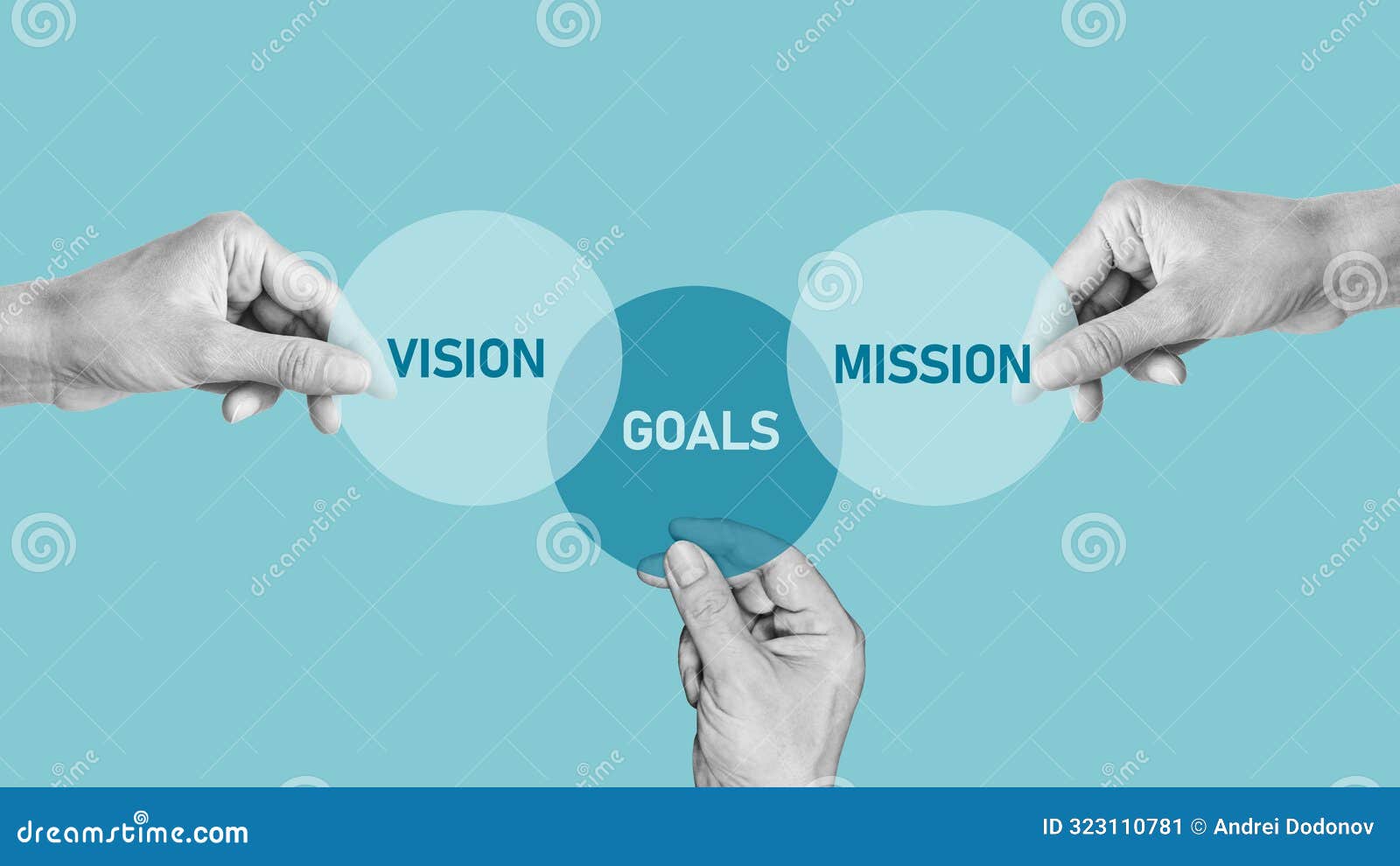 Vision, Mission and Goals As Business Strategy and Action Plan Stock ...