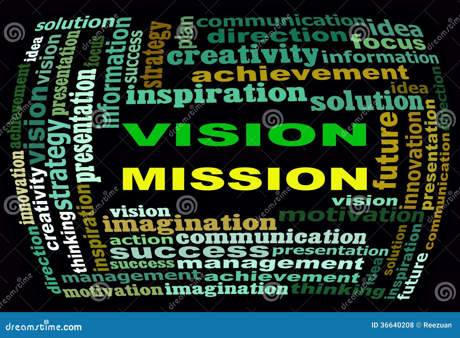 VISION MISSION Info Text Graphics and Arrangement Concept Stock ...