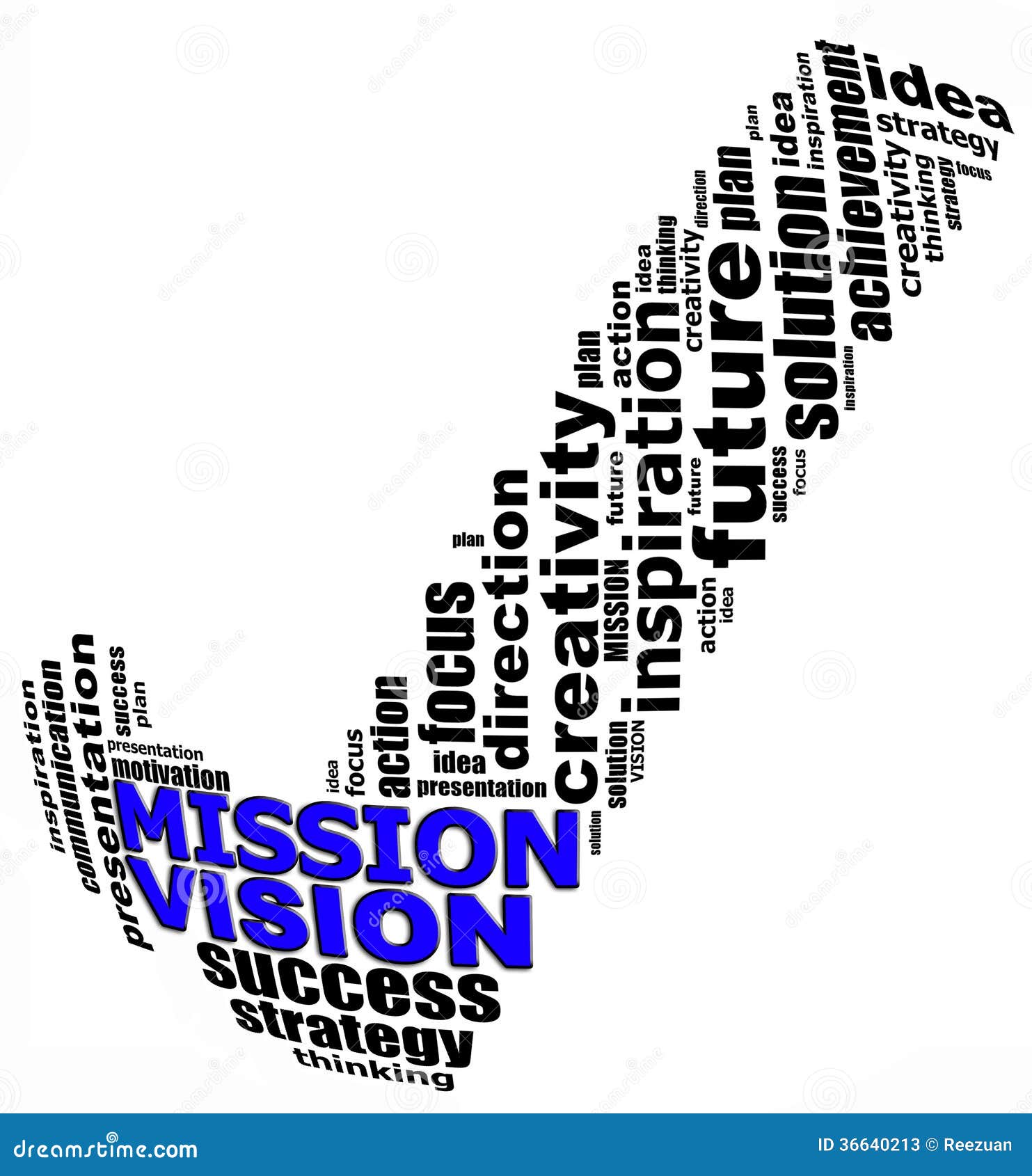 VISION MISSION Info Text Graphics and Arrangement Concept Stock ...