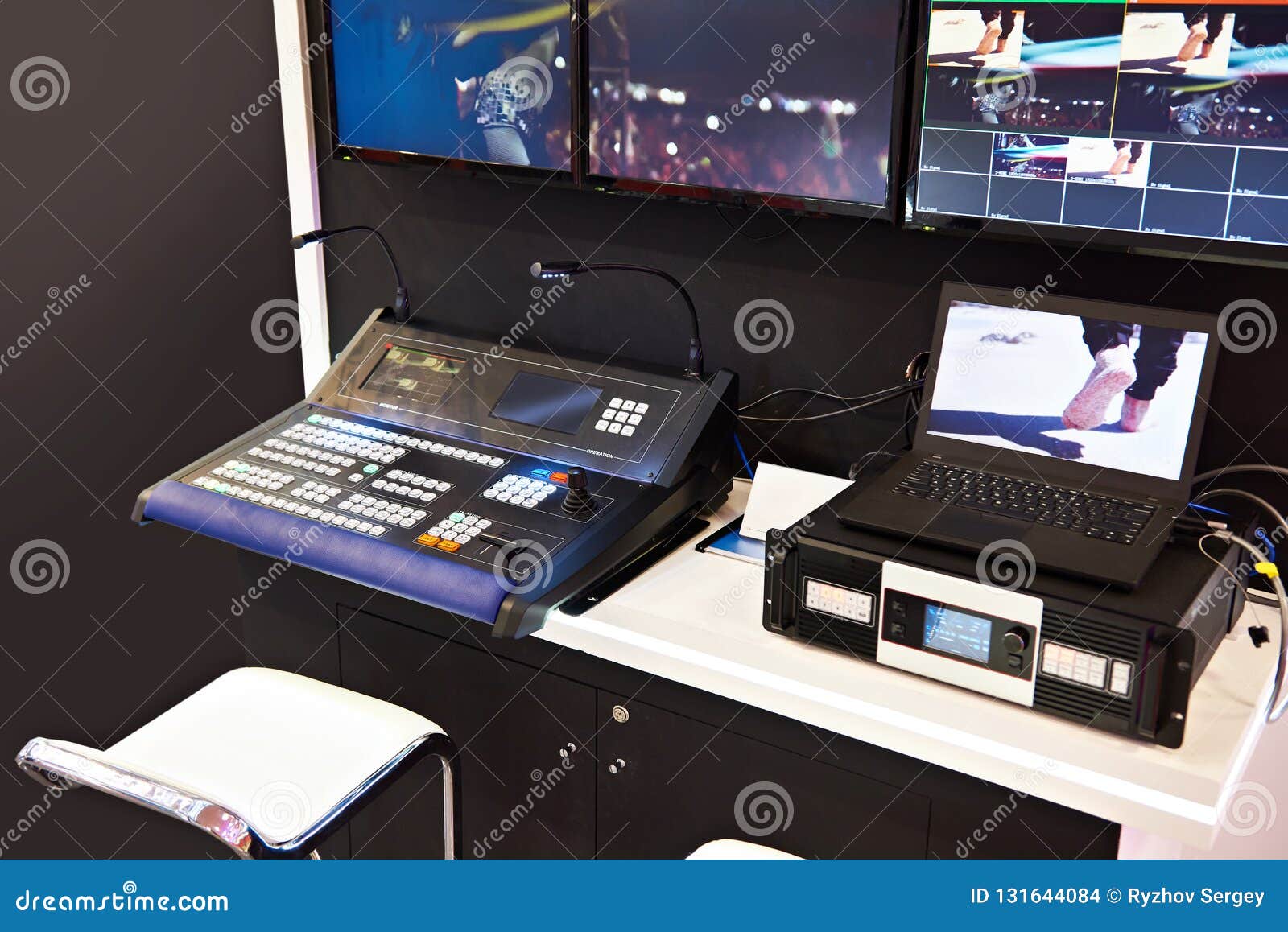 Vision Mixer LED Video Processor Stock Photo - Image of gear, edit ...