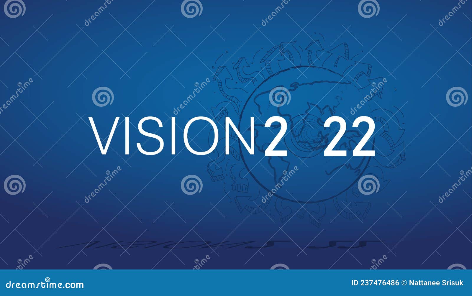 Vision 2022 New.vector Idea Concept Creativity Illustration Business ...